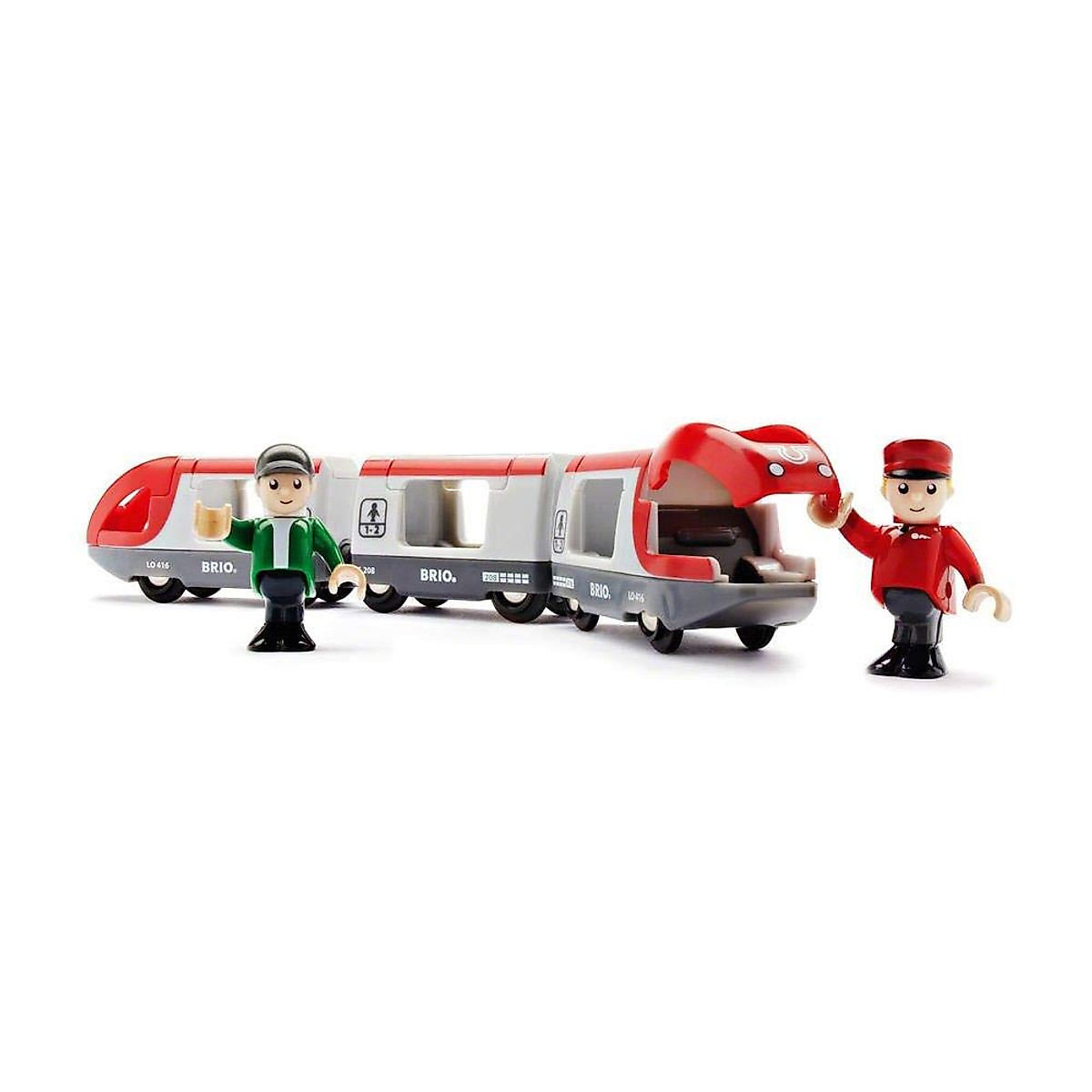 BRIO World 33505 - Travel Train Set - Premium 5 Piece Wooden Toy Set for Toddlers | Ideal Birthday Compatible with All BRIO Railway Toys