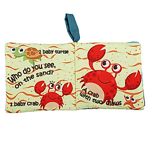 Baby Books Toys Gifts, Touch and Feel Cloth Crinkle Books for Babies,Infant Toddler Baby 0-3-6-12-18 Months,Early Learning Toys 6 to 12 Months 1-2 Years Old,Christmas Shower Gift for Boys Girls,6 PCS