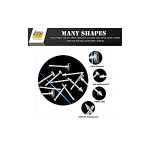 CNQLIS 50 Pcs 1/8 Inch Diamond Burr Set Coated Grinding Stone Carving Bits, Diamond Drill Bits Compatible with Dremel Rotary Tools for Jewelry Glass Gems Ceramic Stones Polishing