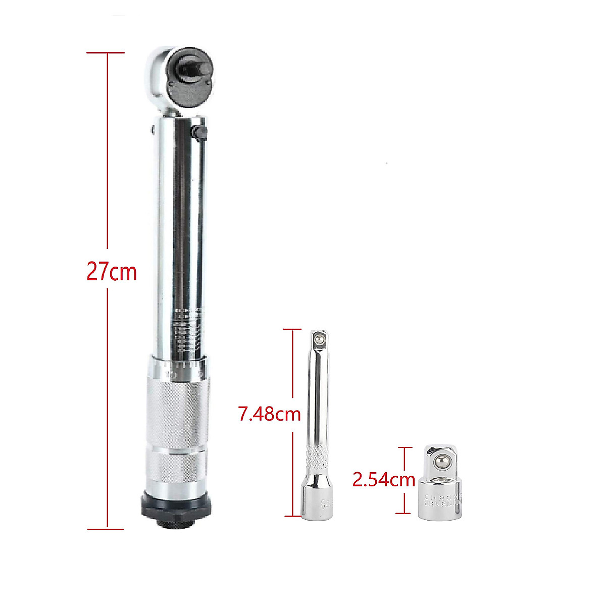 FreeTec 1/4" Drive Adjustable Click Torque Wrench 20-200 Inch-Pound