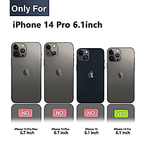 Guirble Design for iPhone 14 Pro Waterproof Case,Phone Case for iPhone 14 Pro with Screen Protector,Protective Case for iPhone 14 Pro 6.1''(Turquoise)