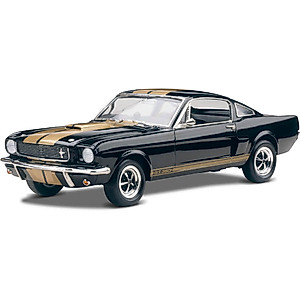 Revell 85-2482 '66 Shelby Mustang GT350H Model Car Kit 1:24 Scale 91-Piece Skill Level 4 Plastic Model Car Building Kit, Black
