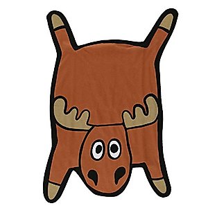 LazyOne Baby Burp Cloths, 100% Polyester Fleece, Gender-Neutral Baby Accessories, Animal (Moose, One Size)