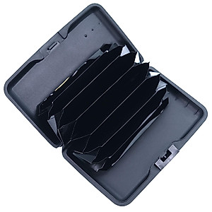 EZ LIFE PRODUCTS Credit Card Holder Small Credit Card Wallet Slim RFID Metal Card Holder Wallet Business Card Case ID Case for Women Men