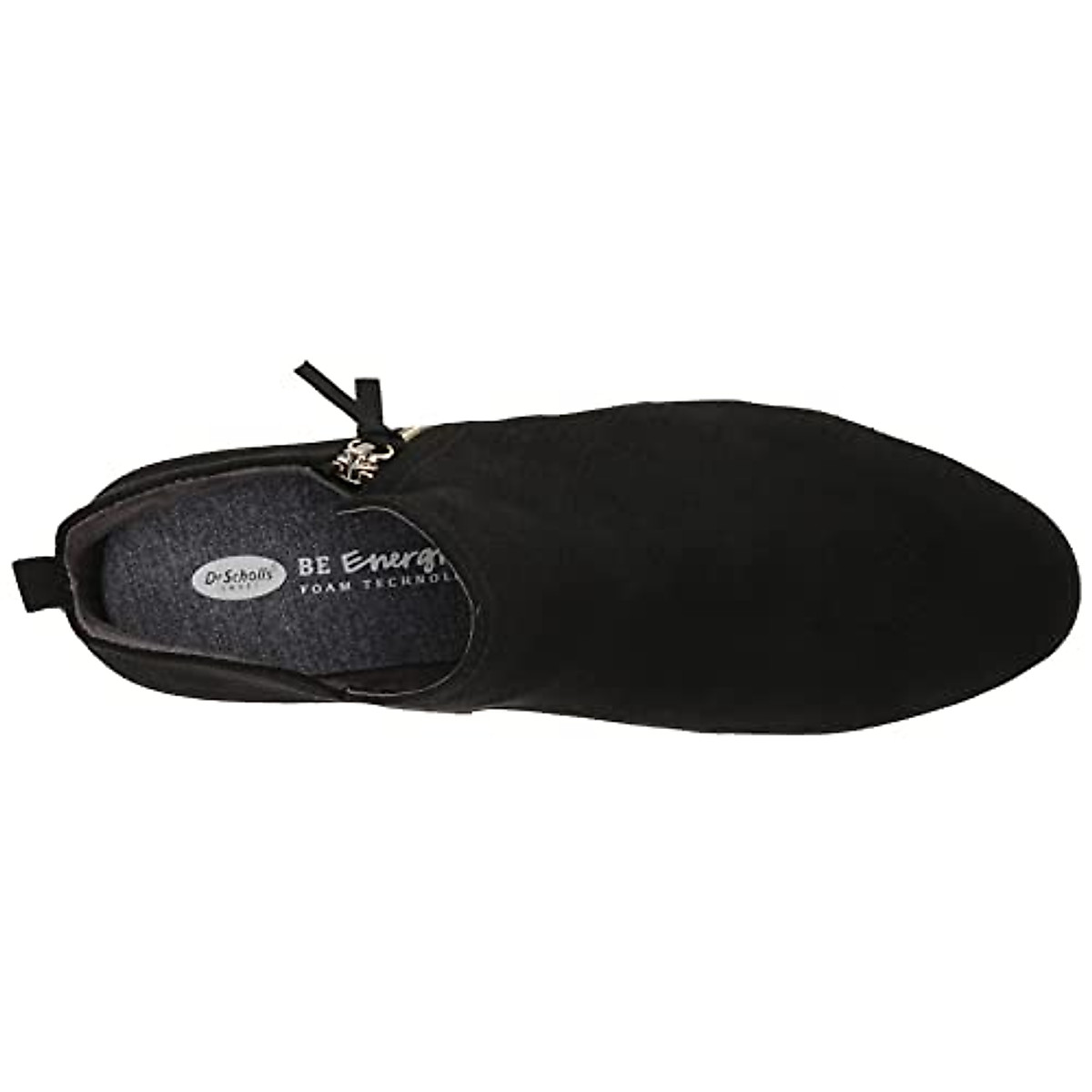 Dr. Scholl's Shoes Women's Rate Zip Ankle Boot Black Microfiber 9 W