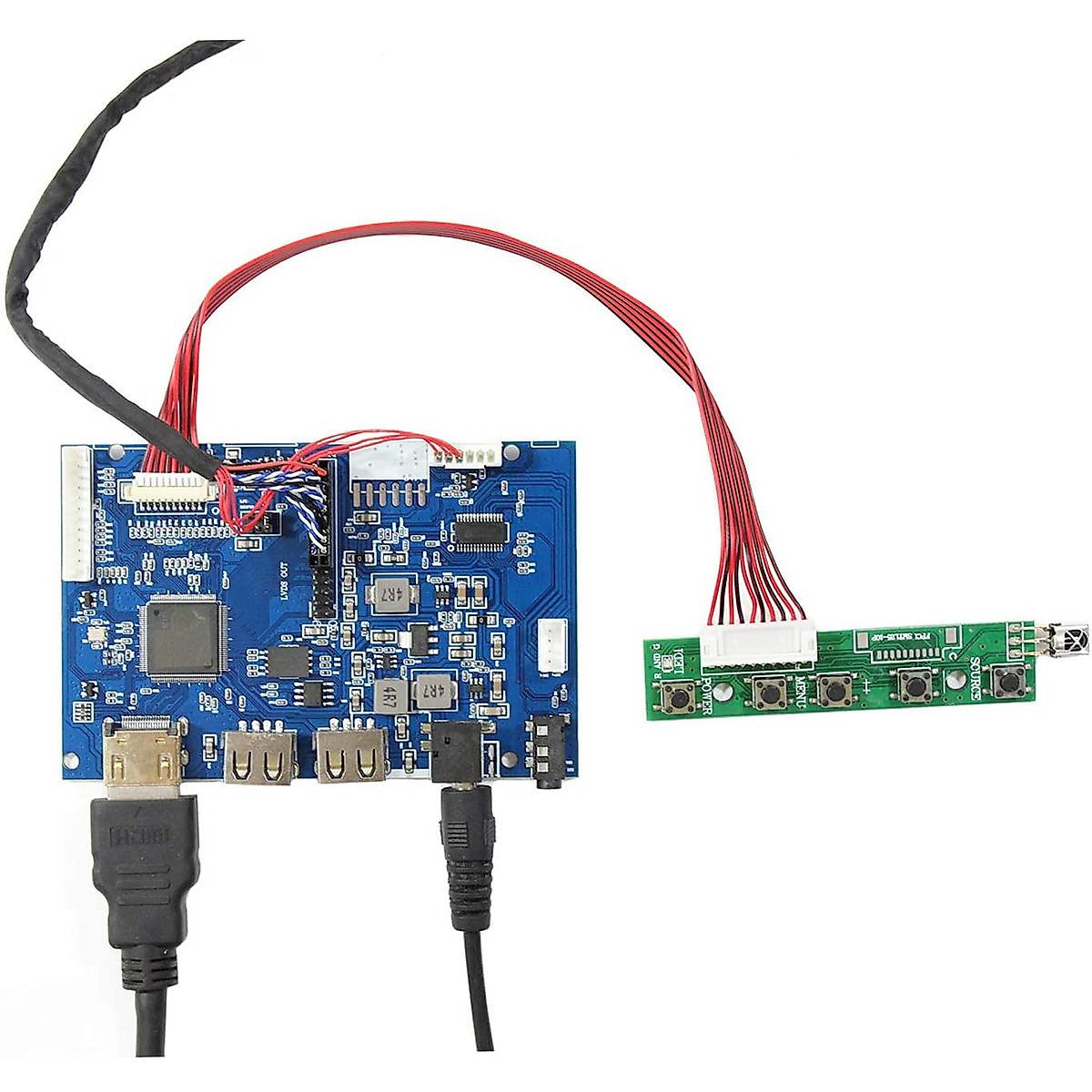 VSDISPLAY 9.1" 9.1 Inch 822X260 LCD Screen LQ091B1LW01 with HD-MI USB LCD Controller Board VS-TY2660H-V818