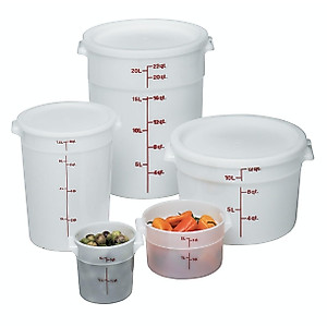 Cambro RFS12148 White Poly Round 12 Qt Container