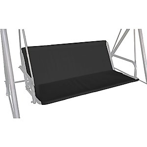 J&C Patio Swing Seat Cover Replacement 600D Heavy Duty Swing Cushion Cover Outdoor Swing Seat Support Waterproof UV Resistant for 3 Seater Durable Swing Covers for Frame (62x20.4x20.4inch)