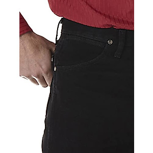 Wrangler mens Cowboy Cut Silver Edition Slim Fit Boot Cut jeans, Black, 38W x 34L US