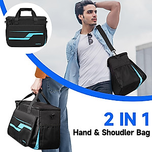 Deegotech Travel Carrying Case Compatible with Xbox Series X/S, Portable Storage Game Bag with Extra Console Protection Padded, Multiple Pockets for 15.6”Laptop Controller Headsets Game Accessories