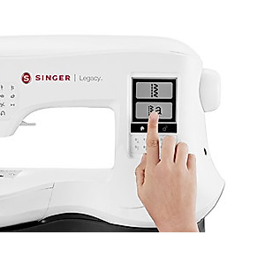 SINGER | Legacy SE300 Embroidery Machine with 200 Built-In Embroideries, LCD Touch Screen, & 250 Built-In Stitches - Sewing Made Easy
