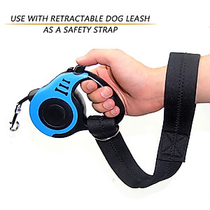 MANTINFY 1 Piece Baby Stroller Safety Belt Soft and Comfortable Fabric Pram Wrist Strap, Black 4 x 2 x 0.9 Inch