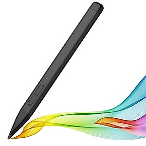 Slim Pen 2 for Microsoft Surface with 4096 Pressure, Eraser & Right-Click, Palm Rejection,Graphite Nib,for Surface Pro 11/10/9/8/7/6/5/4/3/X,Surface Go 3/2/1,Book 3/2/1,Laptop1-3,Surface Studio 2+/2/1