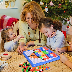 ZOZOPLAY Kids Toys Mosaic Puzzle,490Pcs Building Blocks,Educational Toys with 6 Assembly Drawing,STEM Toys for 4+ Year Old(Small Cube)