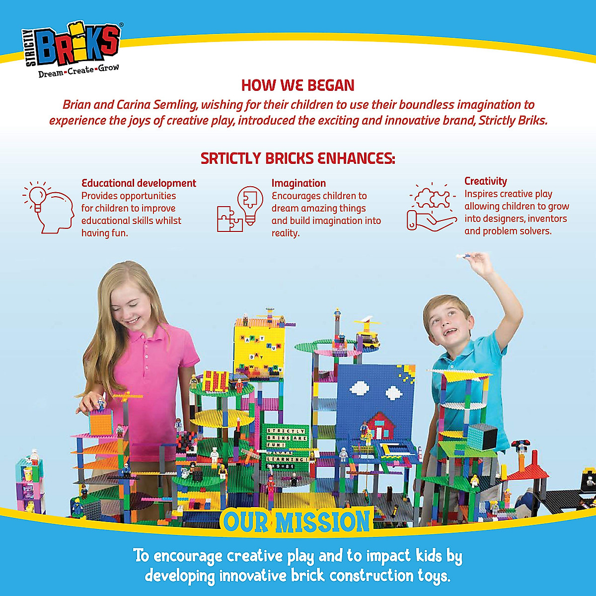 Strictly Briks Compatible with Lego Classic Bricks Dinosaur Building Set, Tyrannosaurus Rex, 556 Pieces, 100% Compatible with All Major Building Brick Brands, for Kids Ages 6+