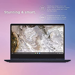 Lenovo Flex 5i Flagship Chromebook 13.3" FHD 2-in-1 Touchscreen Laptop, Intel Core i3-1115G4 (Up to 4.1GHz, Beats i5-1035G7), 8GB RAM, 192GB Storage(128GB SSD + 64GB SDCard), WiFi, Chrome OS, Blue