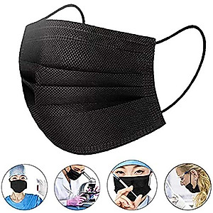 SANGQU Individual Package 50PCS, Easy to Carry and Store, Disposable Product Important for Your Health (Black)