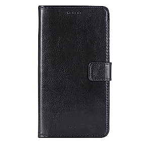 Generic Leather Shell for Motorola ThinkPhone Protective Cover, Holster Stand Case, Wallet Phone case with[Cash and Card Slots],Magnetic Cover for Motorola ThinkPhone (6,6") - Black-HZFM