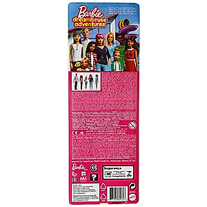 ​Barbie Dreamhouse Adventures Nikki Doll, Brunette, 11.5-Inch, in Green Dress, Gift for 3 to 7 Year Olds