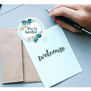 Wedding Invitation Stickers 2 Inch You're Invited Wedding Envelope Seals,240 Pcs Per Pack