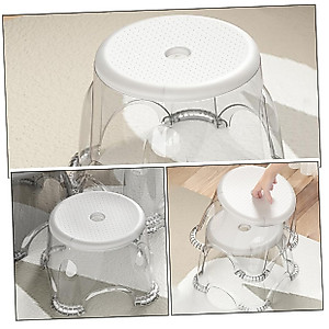 MERRYHAPY Bathroom Stool Footstool Ergonomic Stool Bench for Shower Toilet Stool Stools Shoes Changing Stool Shoe Changing Stool Thicken The Bench Pedal Step Stool Small Stool The Pet