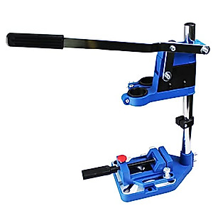 TEXALAN Drill Press Rotary Tool Workstation Stand with Wrench- 220-01- Mini Portable Drill Press- Tool Holder- 2 inch Drill Depth- Ideal for Drilling Perpendicular and Angled Holes- Table Top Drill