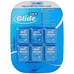 Oral B Glide Pro Health Advanced Multi Protection Floss Clean Mint (Netcount 6 Pack), 6 Count (Pack of 1)