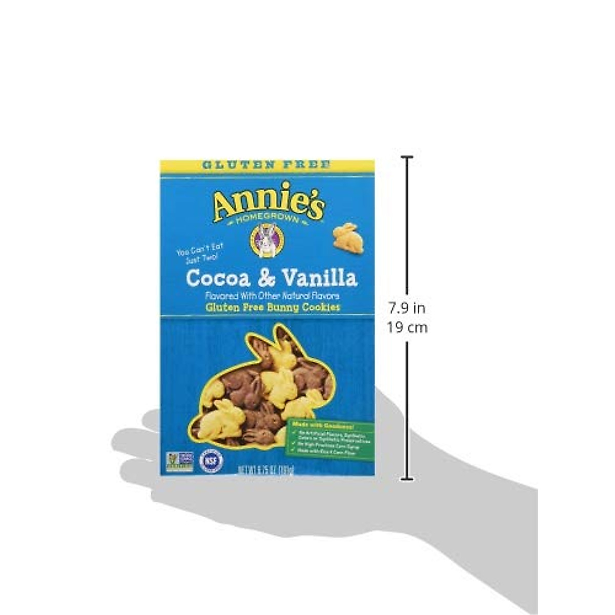 Annie's Gluten Free Cocoa and Vanilla Bunny Cookies, 6.75 oz