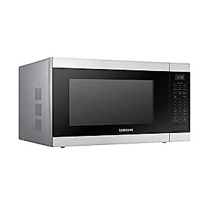 SAMSUNG Countertop Microwave Oven with 1.9 Cu. Ft. Capacity - Smart Sensor, Easy to Clean Interior, 950 Watts of Power, Auto Defrost, Child Safety Lock - Stainless Steel - MS19N7000AS/AA
