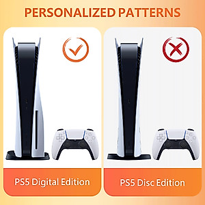 PS5 Accessories, PS5 Skins for Console and Controller, Anime Cover, Durable, Scratch Resistant, Bubble-Free - Vinyl Sticker for Playstation 5 Disc Version CD-ROM (Dragon-Balls)