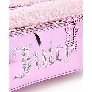 Juicy Couture Women's Cosmetics Bag - Travel Makeup and Toiletries Train Case Organizer, Pink