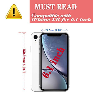 iPhone XR Case, ZVE for iPhone XR Wallet Case with Credit Card Holder Slot Shockproof Protective Leather Wallet Zipper Pocket Purse Handbag Wrist Strap Case for Apple iPhone XR 6.1" (2018) Blue