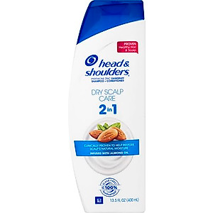 Head and Shoulders Dry Scalp Care with Almond Oil 2-in-1 Anti-Dandruff Paraben Free Shampoo and Conditioner 13.5 fl oz