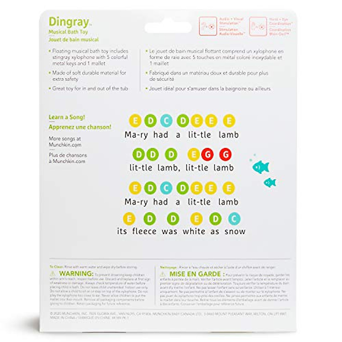 Munchkin® Dingray™ Xylophone Musical Baby and Toddler Bath Toy