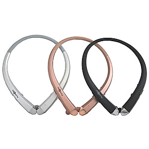 QT S Bluetooth Headset, Lightweight Retractable for Neckband Bluetooth Headphones for Sports Exercise Home & Office, Noise Cancelling Stereo Neckband Wireless Headset Talk 9-10 Hours-Black