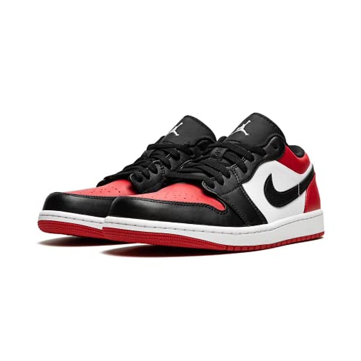 Jordan Mens Air 1 Low 553558 612 Bred Toe - Size 7.5