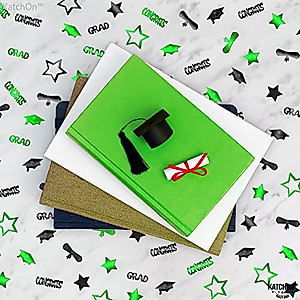 Green Graduation Confetti 2023 - Pack of 1000 | Grad Confetti 2023, Graduation Decorations 2023 | Graduation Centerpieces for Tables 2023 | Green Graduation Party Decorations 2023 Confetti Graduation