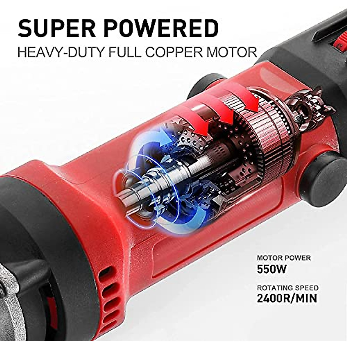 Towiac Sheep Shears ,550W Professional Electric Sheep Clipper,Farm Livestock Clippers Kit for Thick Coat Animals, 6 Speeds Heavy Duty Dog Shears for Thick Fur