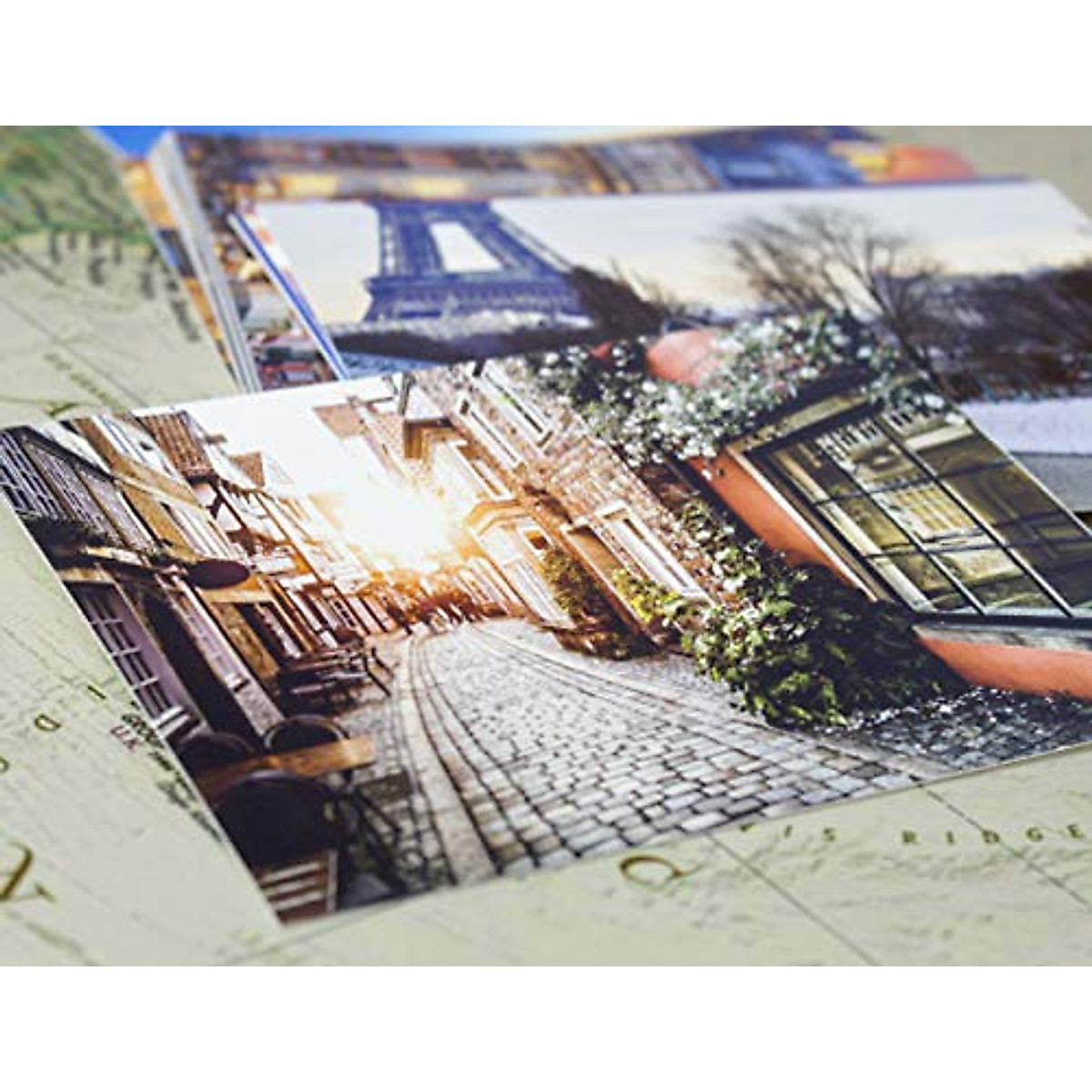 Travel postcards,Set of 30 Post cards variety pack depicting from Around the World Famous Travel Sites,Assorted Postcards Bulk, 4 x 6 -Paris