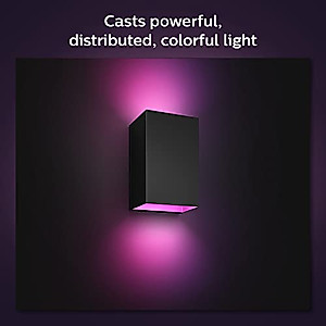 Philips Hue White & Color Resonate Outdoor Wall Light, Use with Alexa, Homekit & Google Assistant (Hue Hub Required)