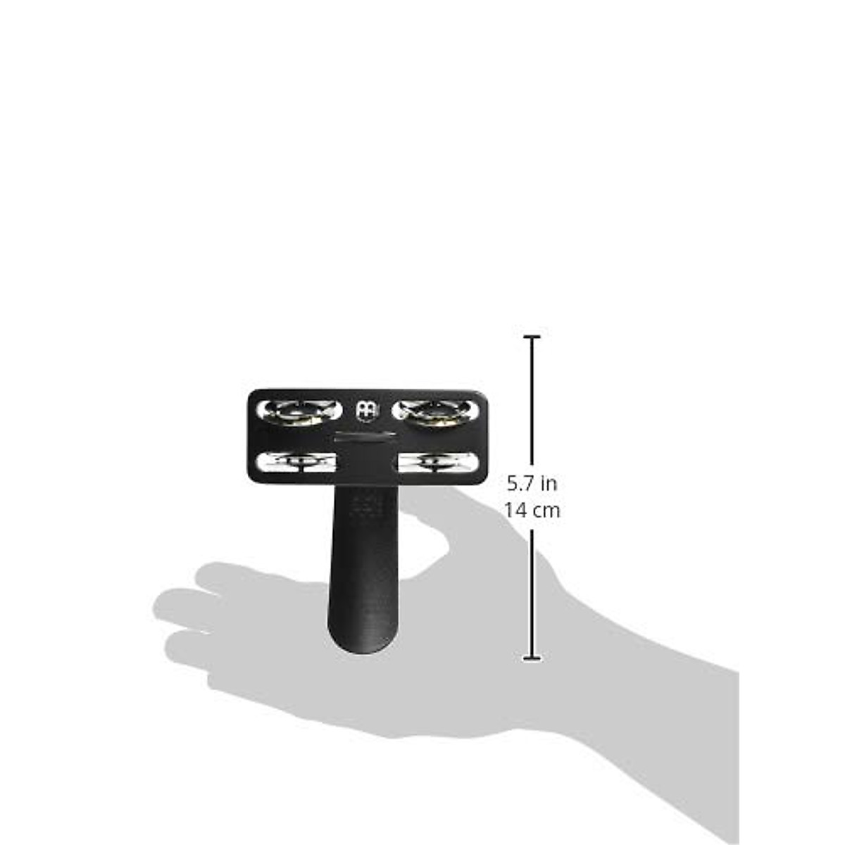 Meinl Percussion Heel Tambourine with Shoehorn Design, Stainless Steel Jingles-NOT Made in China-Hardwood, Accessory for Cajon Gigs, 2-Year Warranty (HTA)