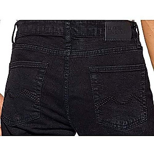 Urban Star Mens Jeans Relaxed Fit – Straight Leg Stretch Jeans for Men 34W x 34L Black