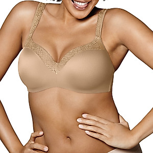 PLAYTEX Womens Secrets Full-coverage Underwire Bra, Balconette T-shirt For Full Figures Bra, Nude, 42C US