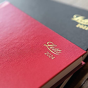 Letts of London Standard Daily Planner, 12 Months, January to December, 2024, Day-Per-Page, A4 Size, 11.75" x 8.25", Black (C10ZBK-24)