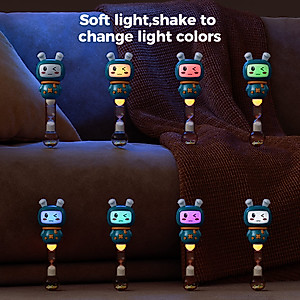 TUMAMA Baby Rattle Music Toy,Light and Sounds Toy for Toddler 6 7 8 9 10 11 12 Months,Hand Rattle Stick，Baby Educational Musical Instrument,Baby Sleep Soother Toy,Musical Baby Toys 6 Months Up(Blue)