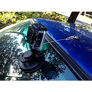 The Accessory Pro® Magnetic Mount and Steel Safety Cable Compatible with All GoPro® Cameras - 100+ mph Speed