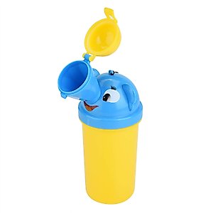 Pee Bottles, Reusable Upgrade Portable Urinal Potty, Baby for Baby Kids Car Travel Pee Training(Yellow, Prince)