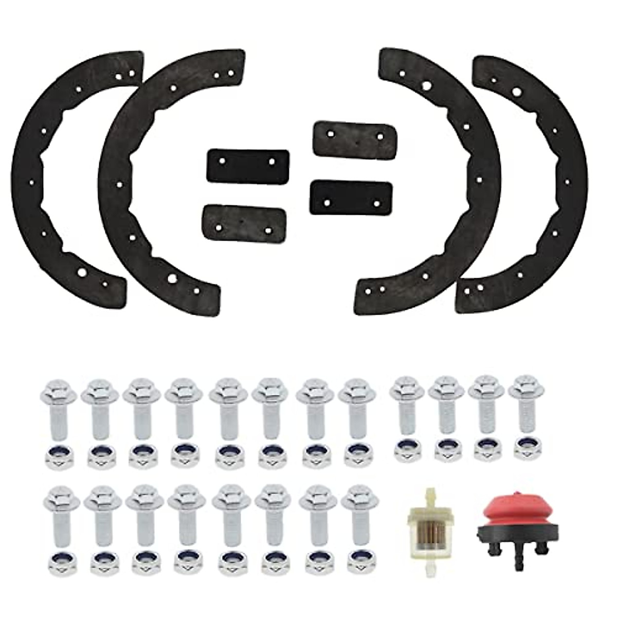 Chacarbtu Snowblower Paddles 731-0782 for MTD 21" Snow Blower 731-0781 731-0780 721-0287 753-0613 with Hardware Kit