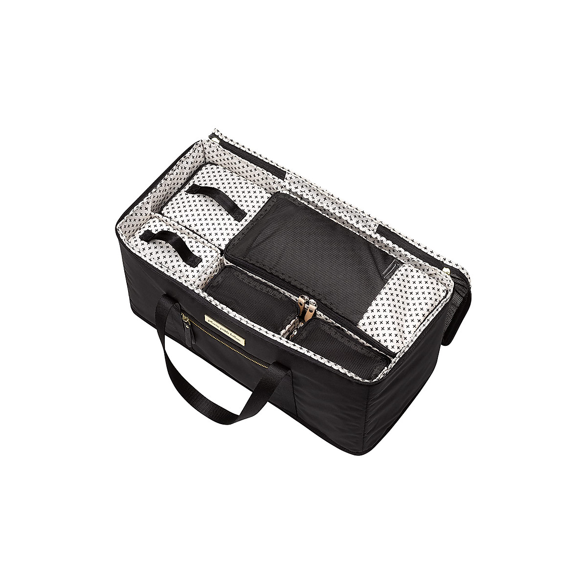 Petunia Pickle Bottom Inter-Mix Contents Caddy | Diaper Caddy Organizer for Baby Essentials | Portable Storage for Diaper Bag, Stroller, or Nursery | Gift for New Parents | Caddy Only - Black