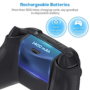 Vertical Cooling Stand Compatible with Xbox Series X with Cooling Fan, Cooling Station Dock with 10 Game Storage Organizer, Controller & Headphone Holder, 2X1400 mAh Rechargeable Battery Packs